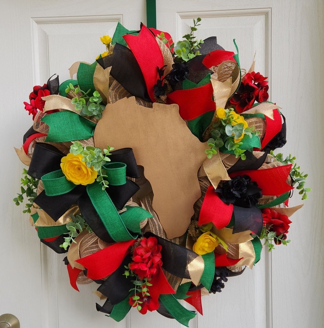 Black History Month Wreath, Freedom Day Wreath, Emancipation Day Wreath ...