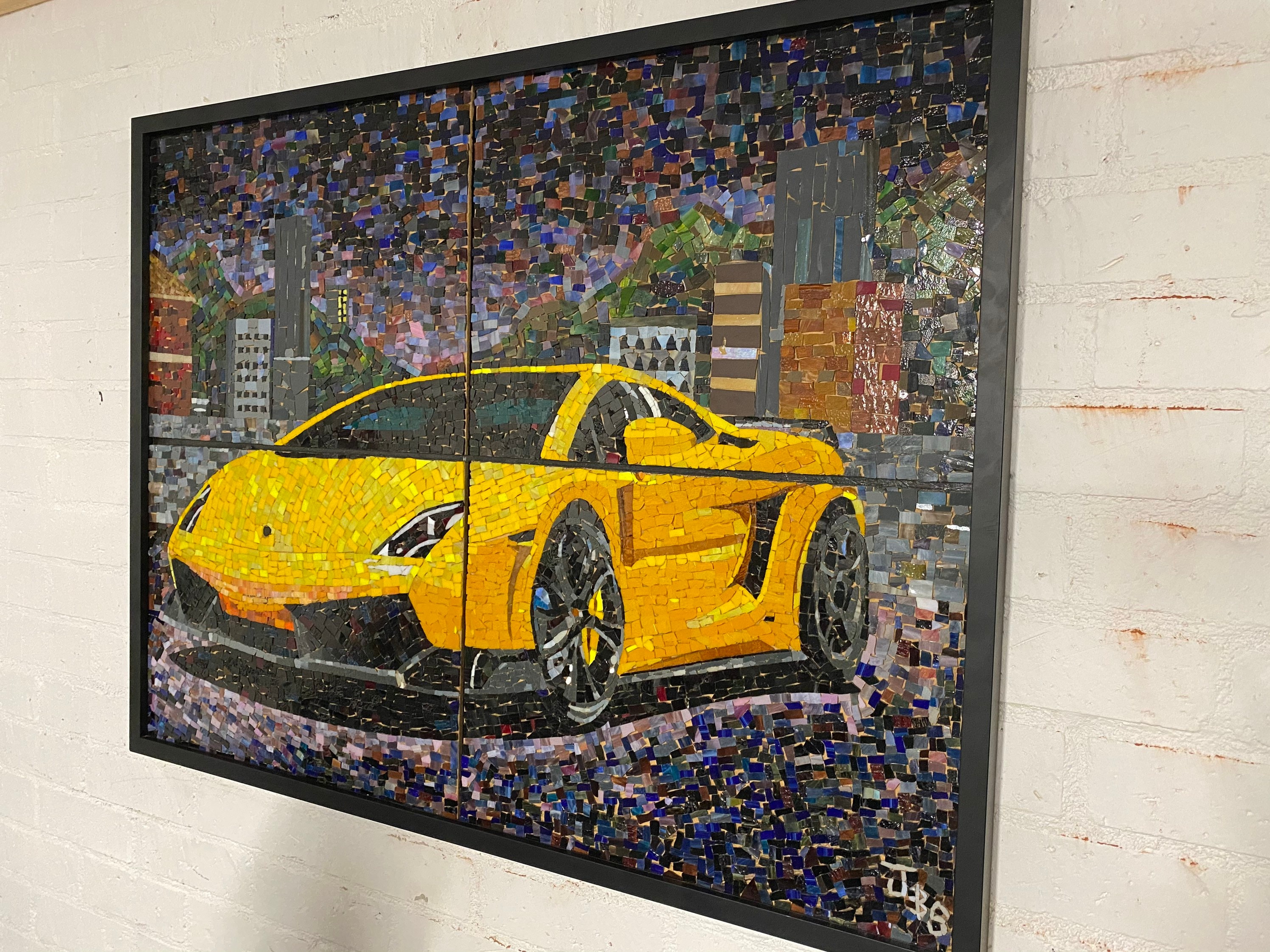 Lamborghini (handmade Mosaic Art With Real Headlights!) - Etsy