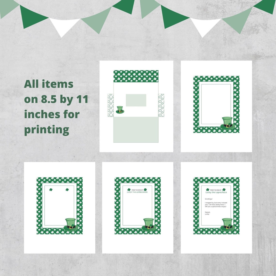 Leprechaun Letter, St. Patrick's Day Note for Kids (printable) - Etsy