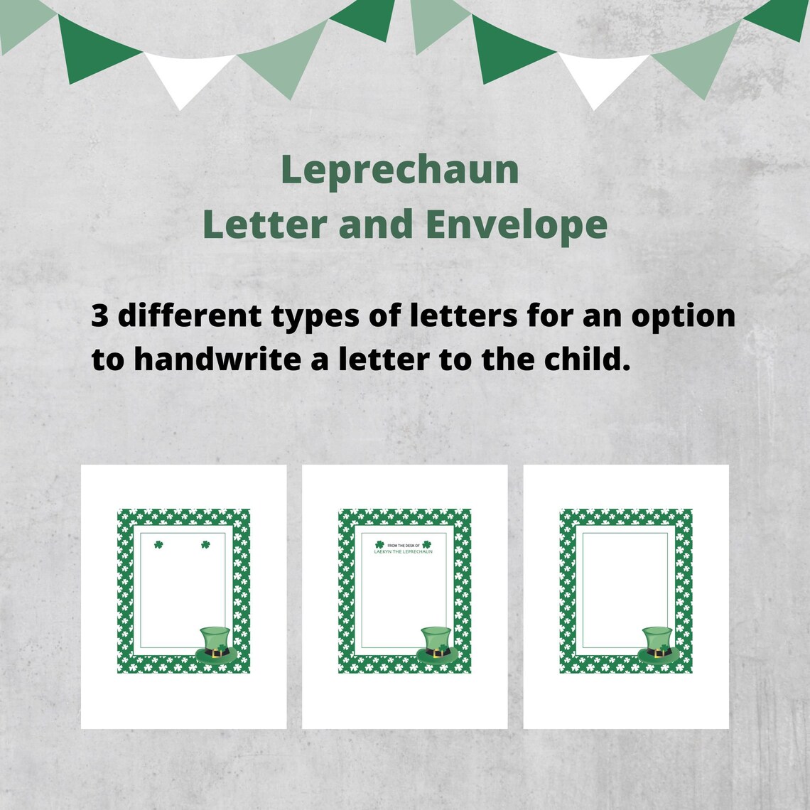 Leprechaun Letter, St. Patrick's Day Note for Kids (printable) - Etsy