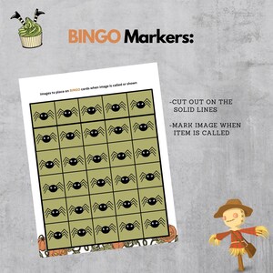 Halloween Bingo Cards, Halloween Bingo for Kids, Halloween Bingo 30 ...