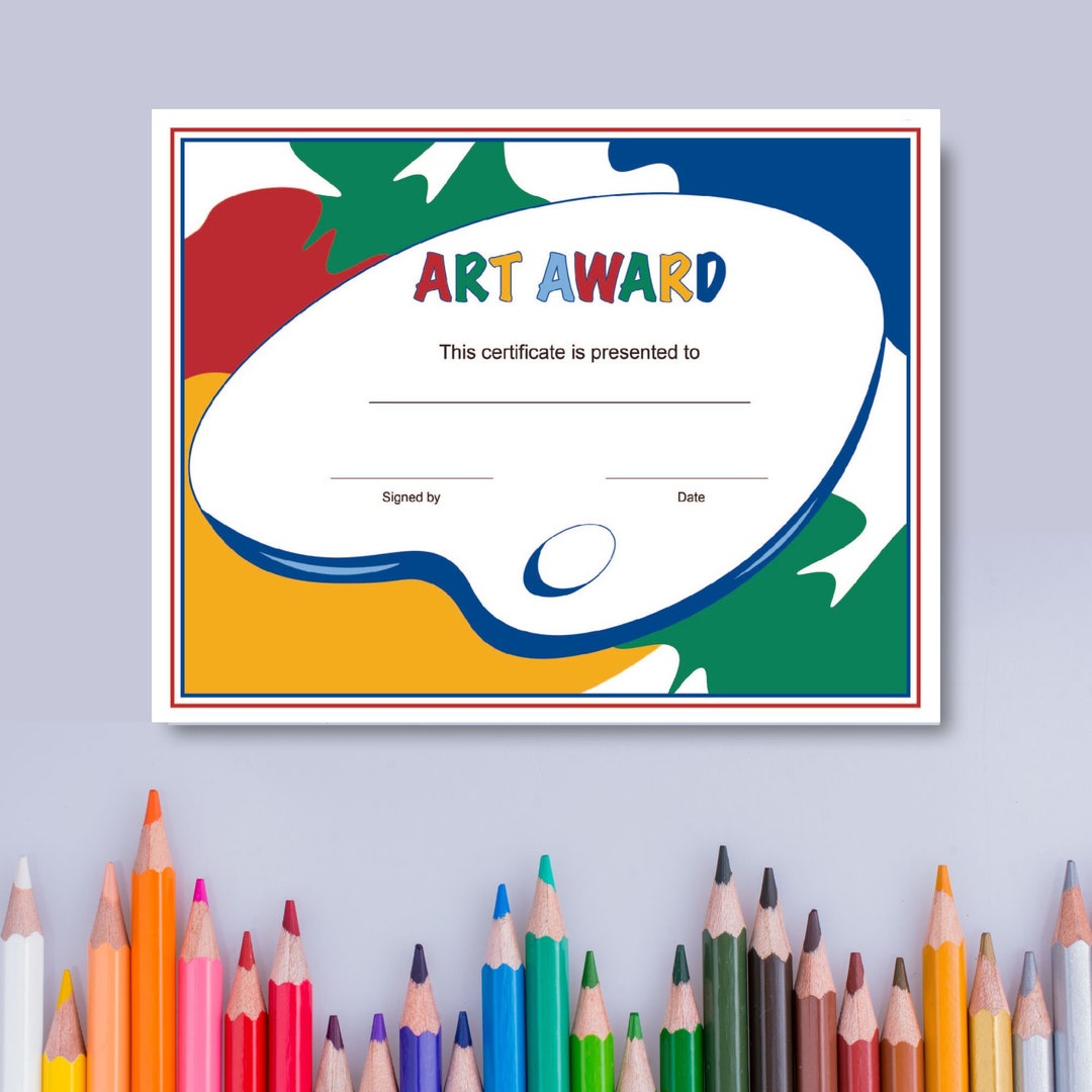 Teacher's Delight: Digital Art Certificate for Classroom Decor ...