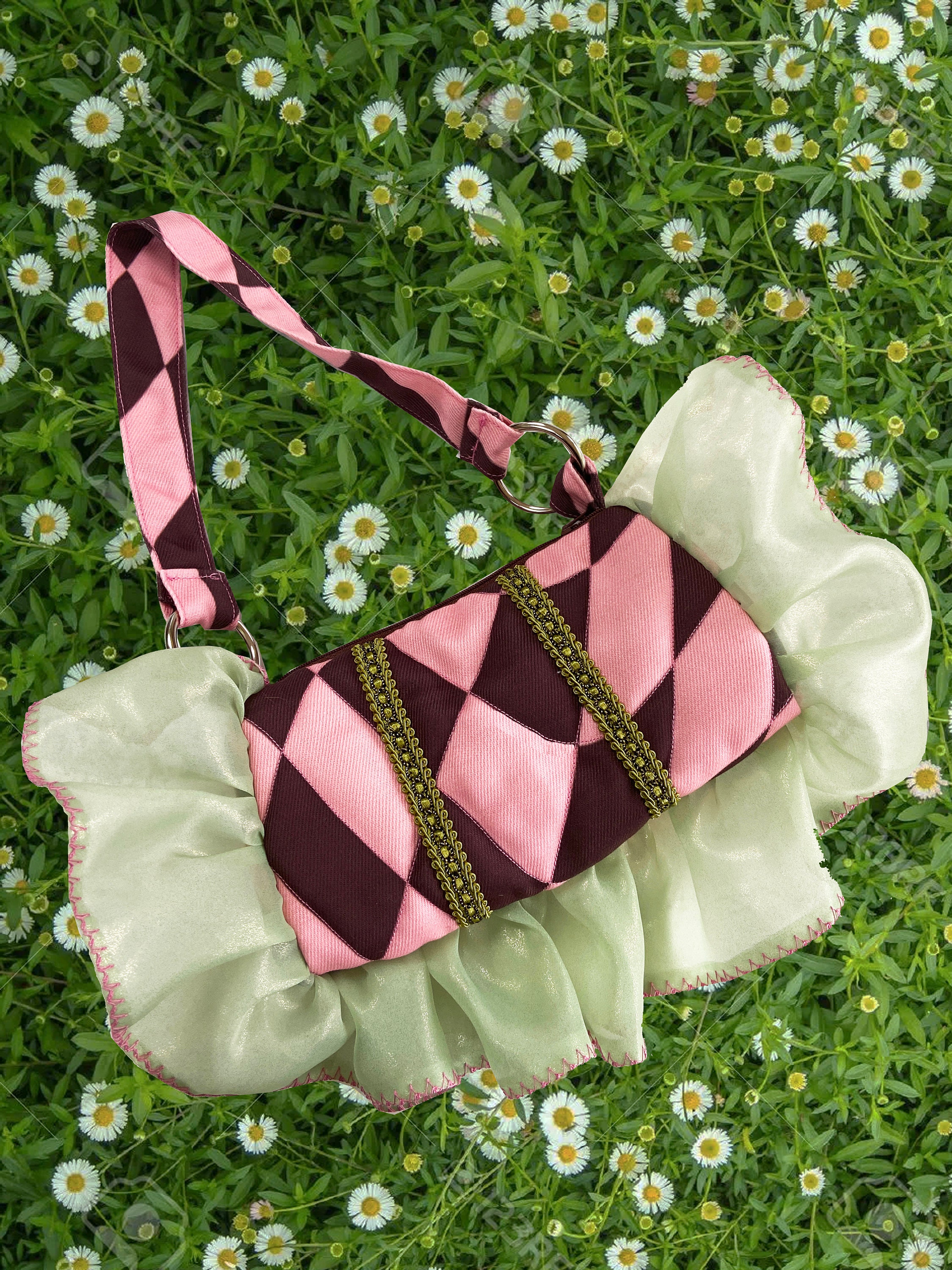 Ruffled Small Shoulder Bag, Handbag Sewing Pattern, Printable PDF A4 ...