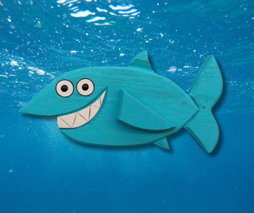 Shark Handmade in Florida Wood Wall Art Wall Hanging Beach Coastal ...