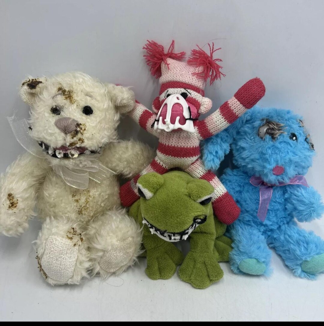 OOAK Custom Creepy Weird Plush Lot Lil Freaky Friends!!! so CUTE!!! - Etsy