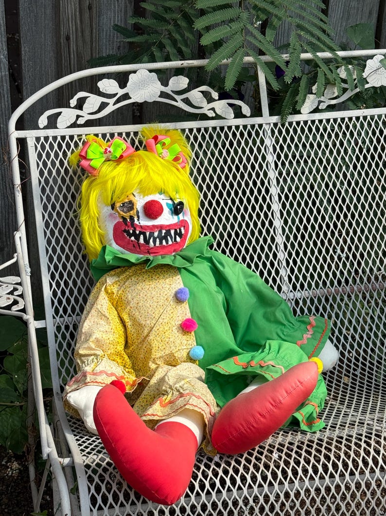 Creepy OOAK Art Custom HUGE Reborn Jinxie Q Clown 36