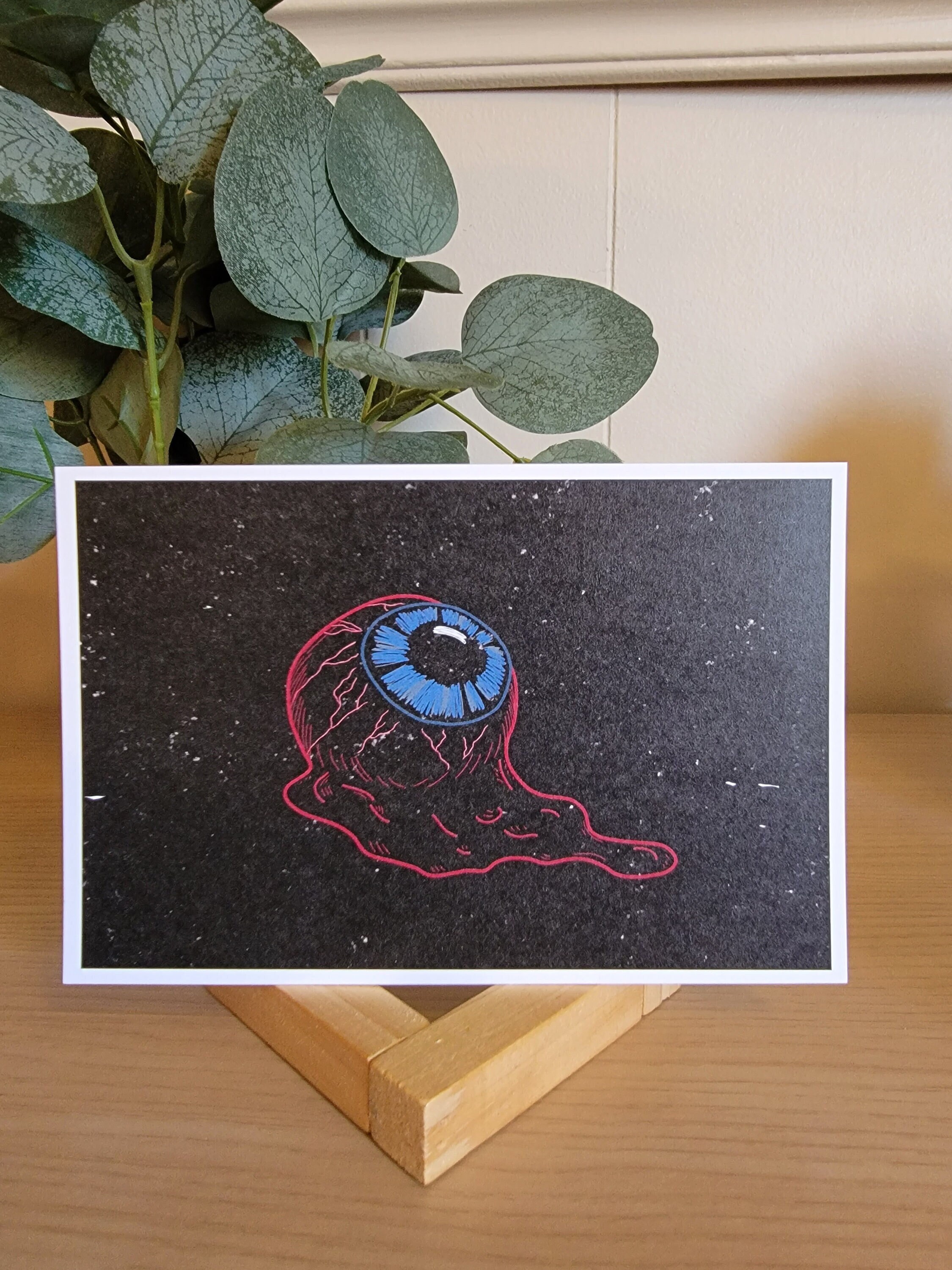 Melting Eye Eyeball Illustration Eye Art Physical Print - Etsy