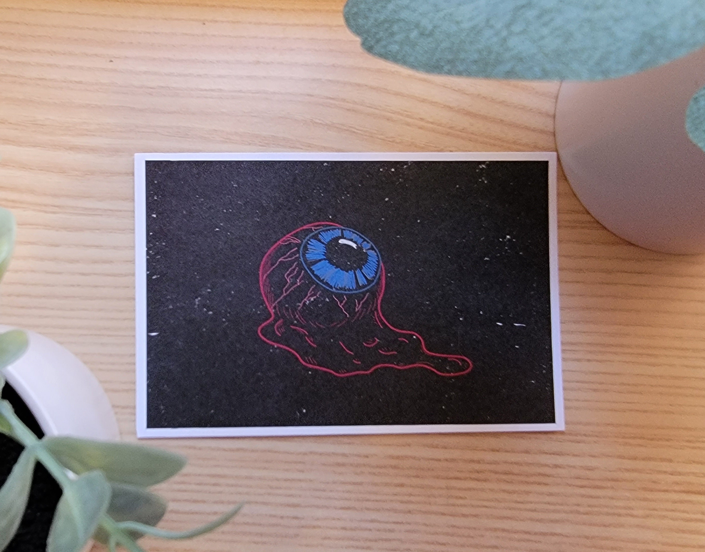 Melting Eye | Eyeball Illustration | Eye Art | Physical Print ...