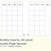 Monthly Double-page Spread Printable Layout - Etsy