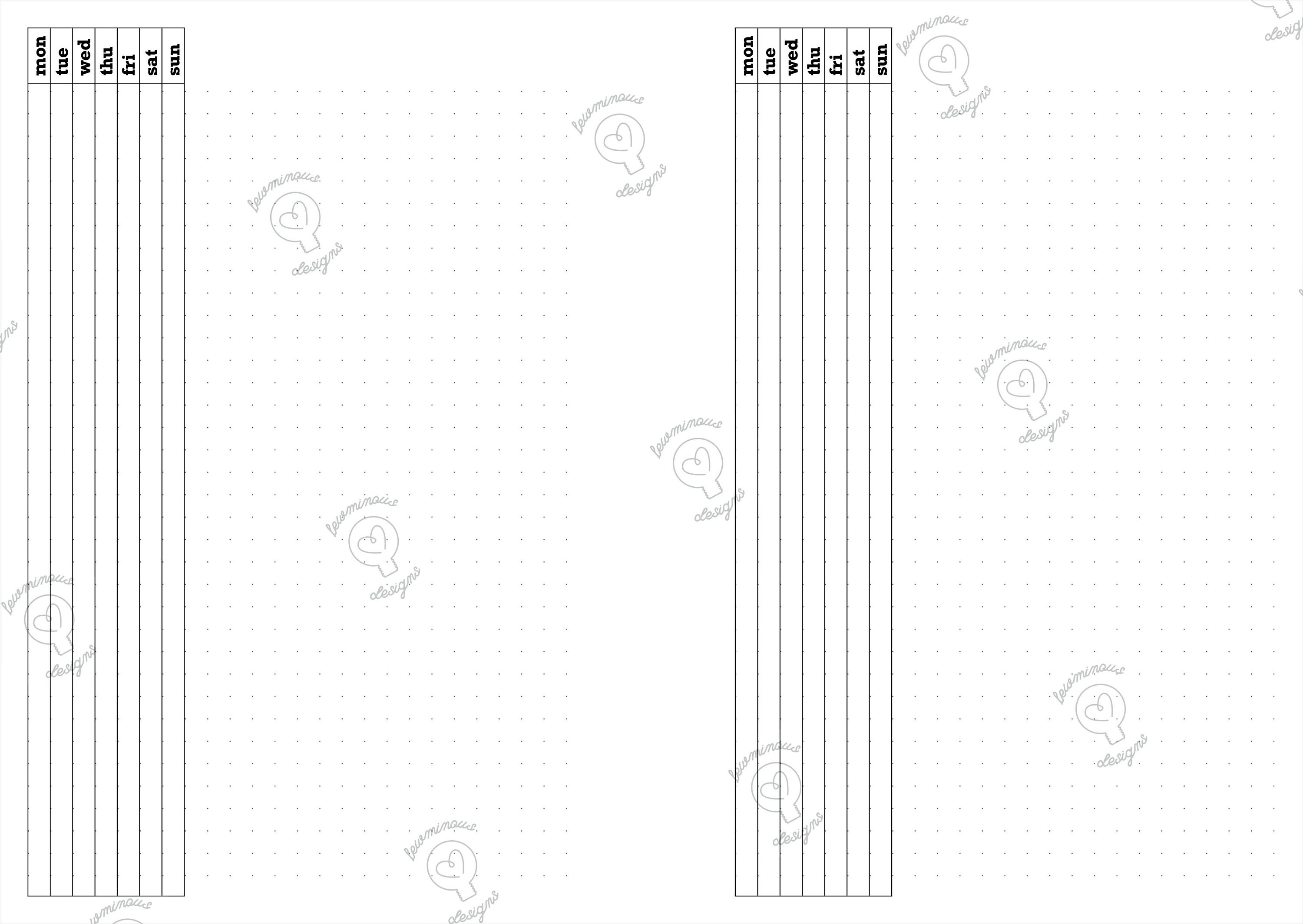 Alastair List, Dot Grid Printable Layout - Etsy