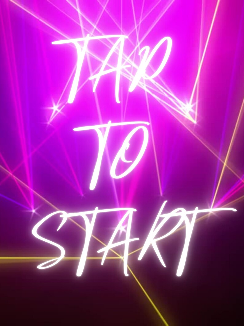 Pink Lights Tap to Start Screen - Etsy