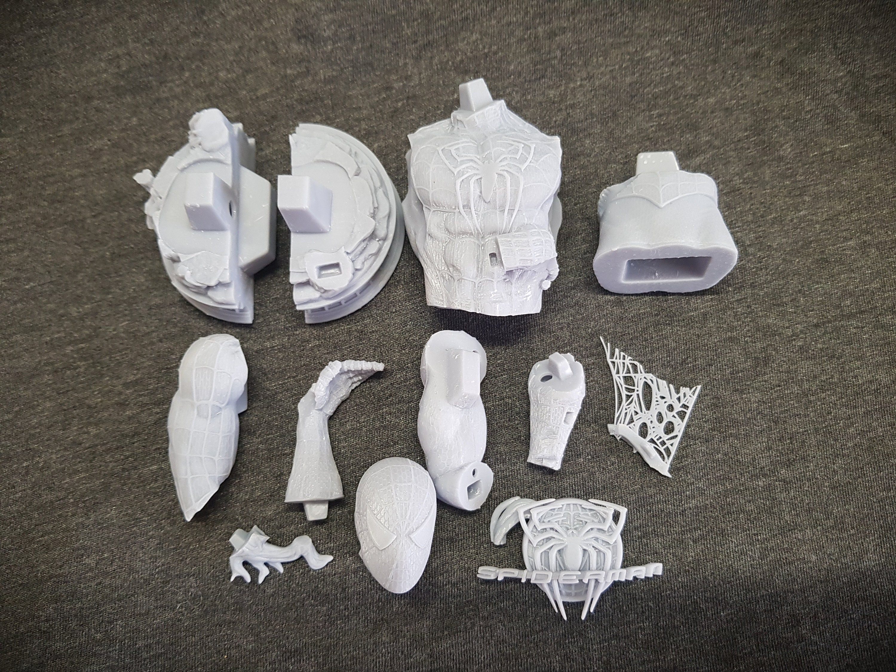 3D Printed Resin Marvel Spiderman Bust 130mm. DIY Kit. - Etsy