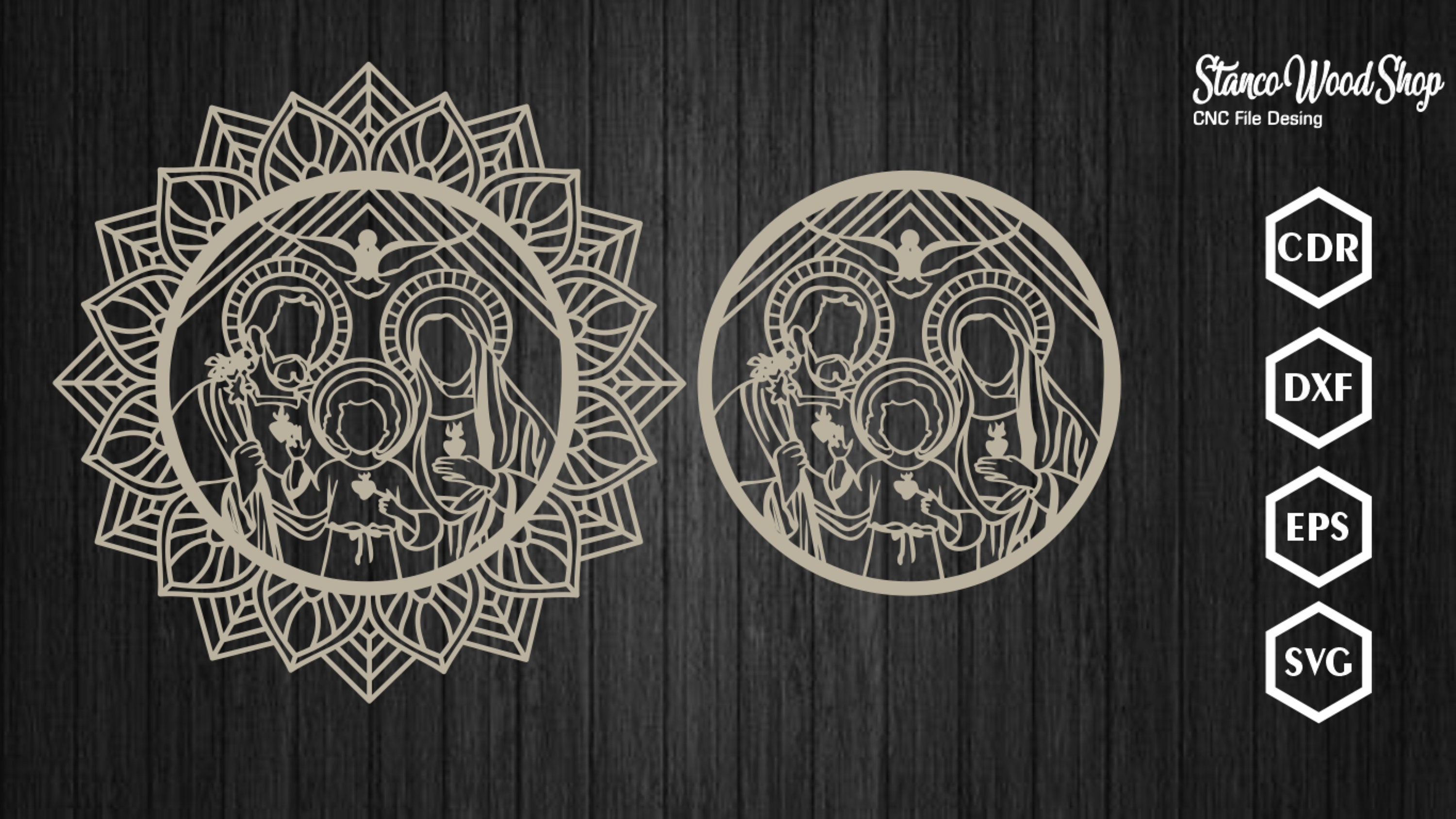 Holy Family Vector Files for Laser Cut Cnc Digital Files | Etsy