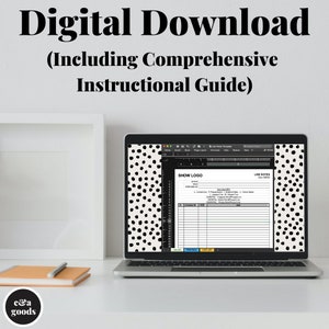 Stage Management Line Notes Excel Template - Etsy