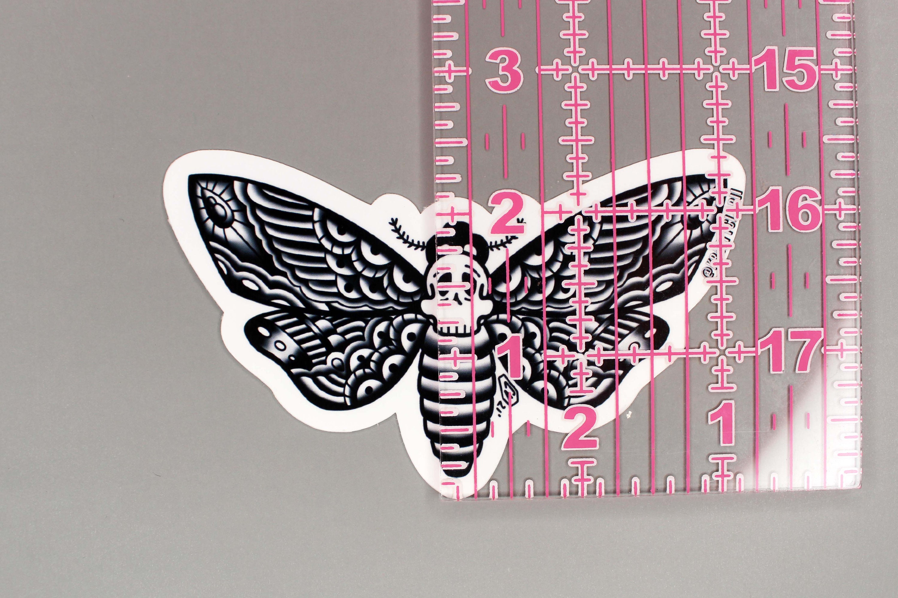 Death's Head Hawk Moth Traditional Tattoo Black and Grey - Etsy