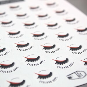 Eyelash Appointment Sticker Sheet Beauty Self Care DIY Planner Journal ...