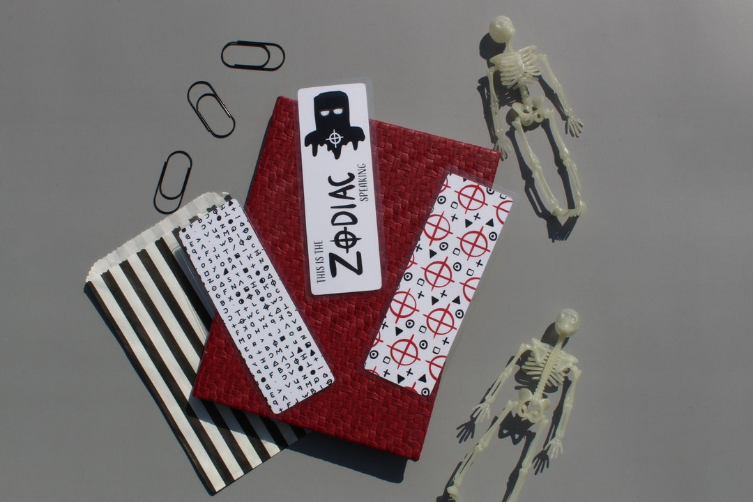 The Zodiac Killer Bookmarks Laminated for the True Crime Junkie Serial ...