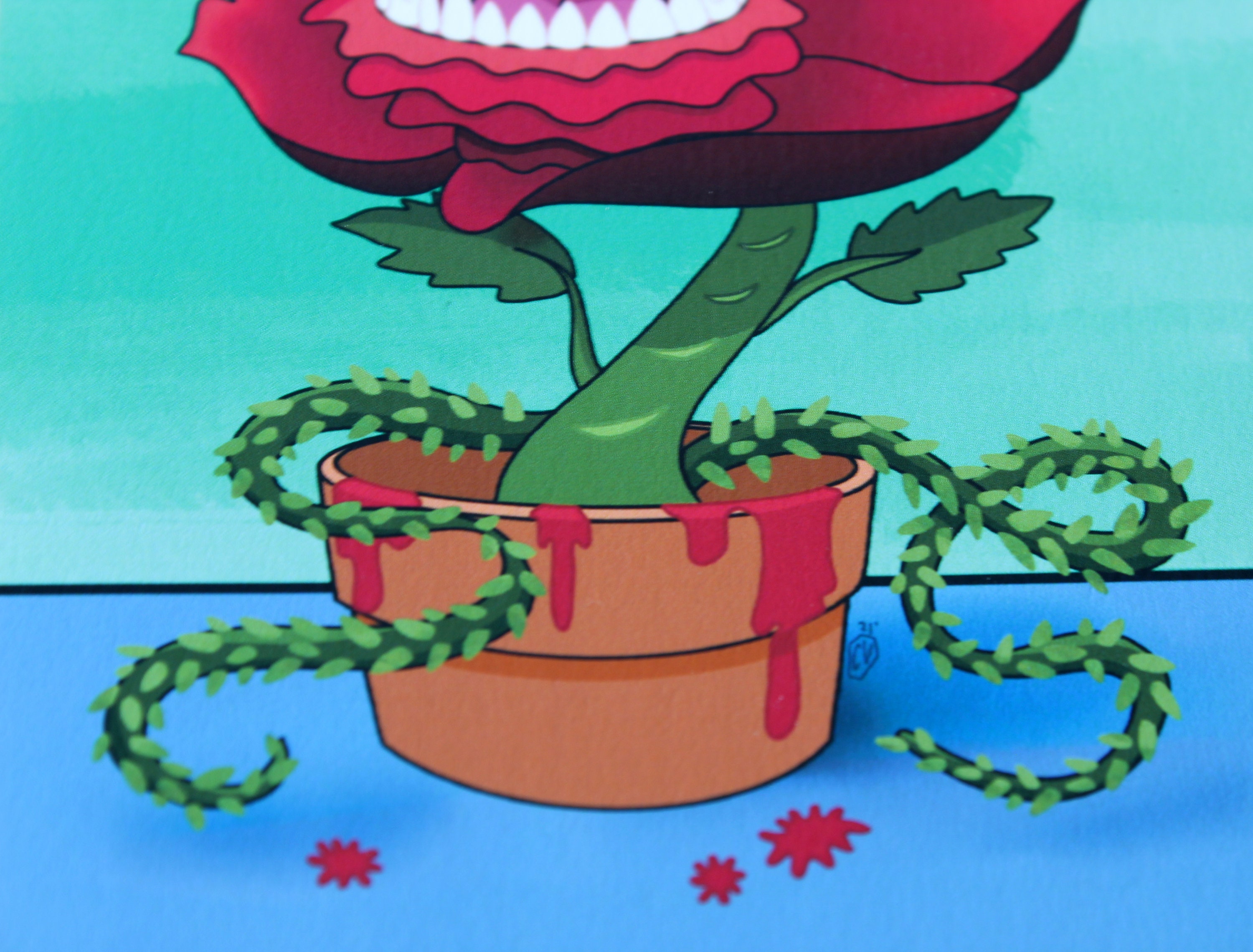 Man Eating Rose Plant Horror Omnivore Plant | Etsy