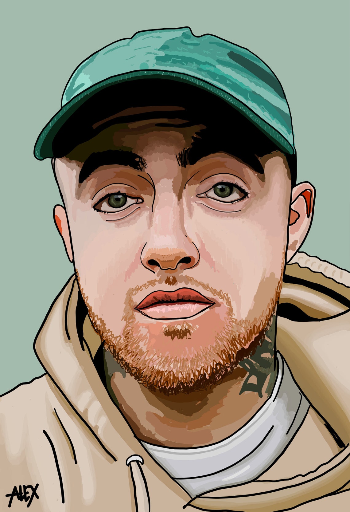 Mac Miller Poster Artwork without Frame - Etsy