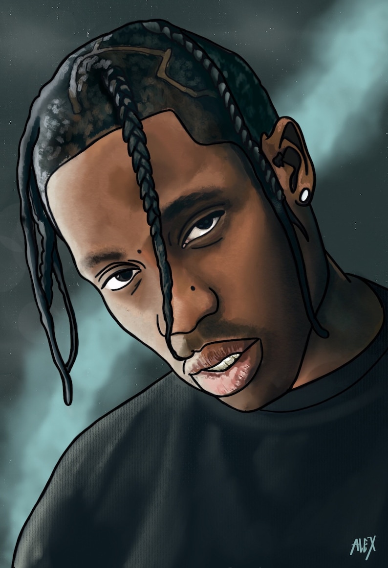 Travis Scott Poster Artwork without Frame - Etsy