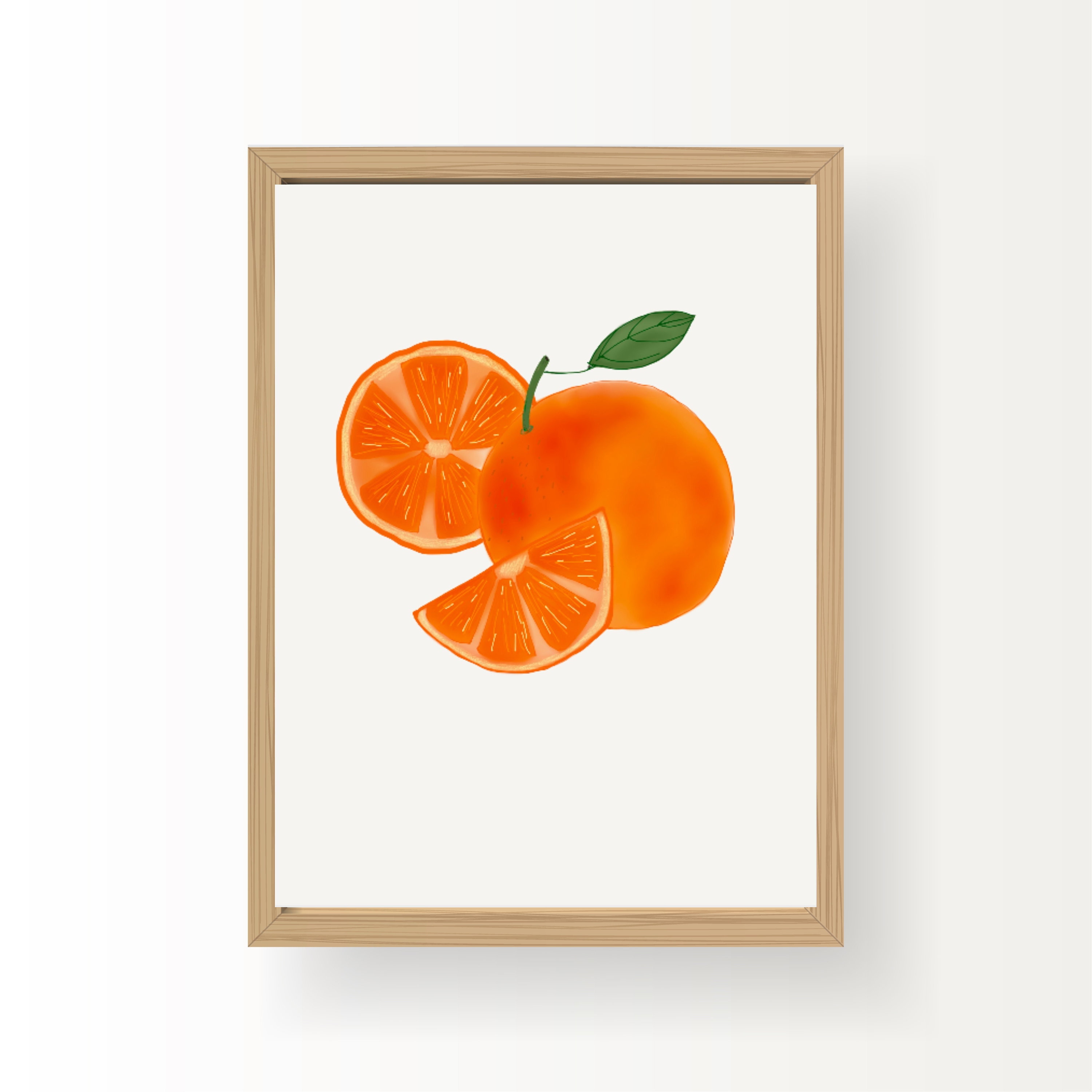 Orange Artwork Print Kitchen Artwork and Decor - Etsy