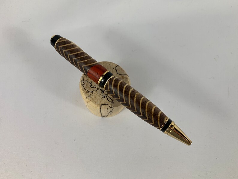 Segmented Hand Turned Exotic Wood Pen - Etsy