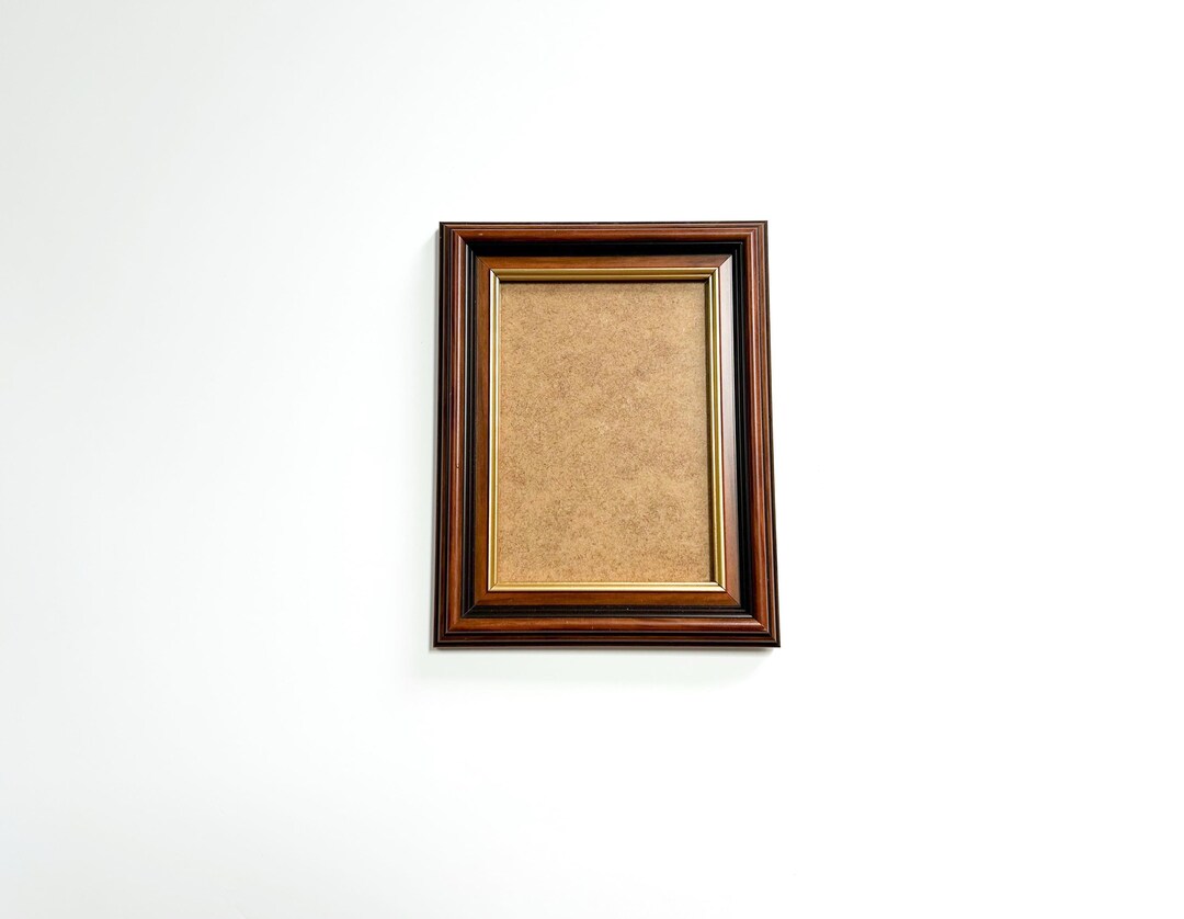 Vintage Photo Frame, Picture Frame 7x5, Wood Effect and Gold, Wall ...