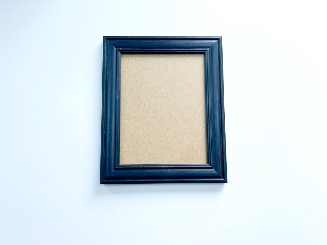 Vintage Wooden Photo Frame, Picture Frame 9x7, Navy, Blue, Rustic ...