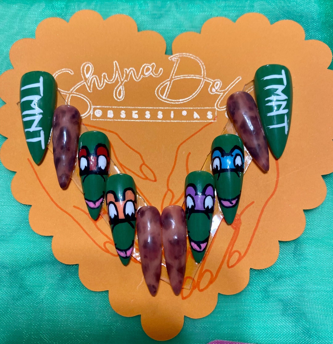 Ninja Turtle Nail’s - Etsy