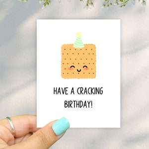 Cracker Birthday Card Have a Cracking Birthday Cute and Funny Birthday ...