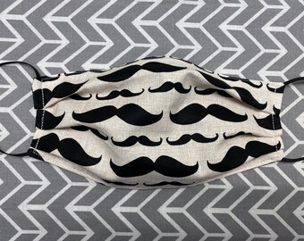 Mustache Face Mask | Etsy