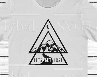 Let's Get Lost SVG Hiking SVG Digital Download File - Etsy