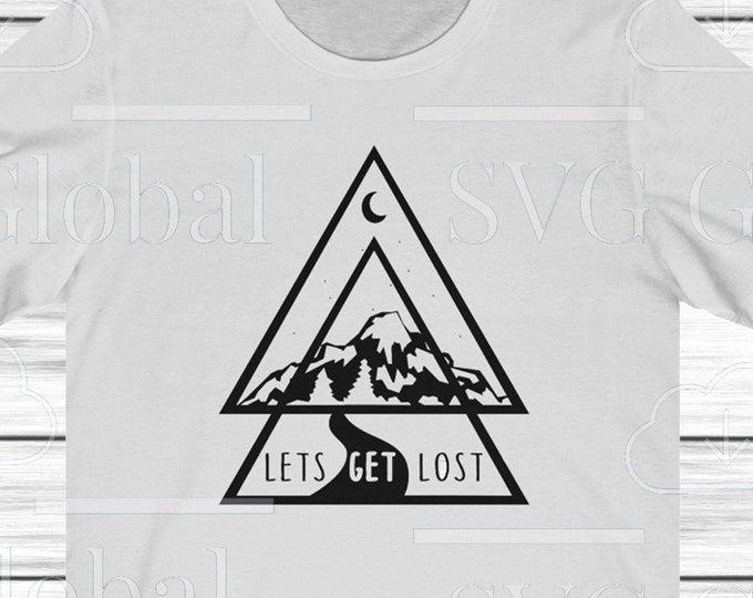 Let's Get Lost SVG | Hiking SVG | Digital Download File | Wander SVG ...