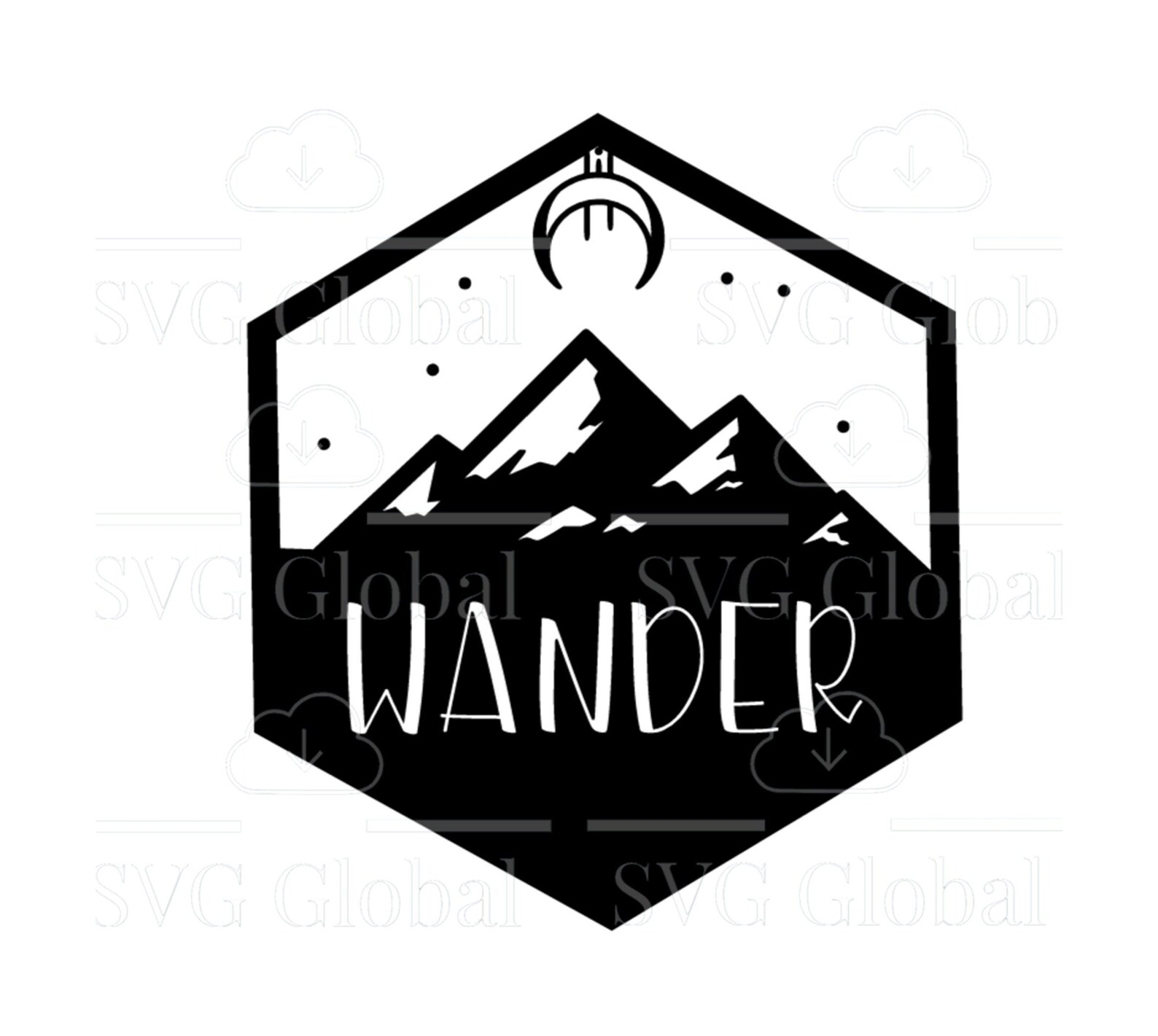 Wander SVG | Outdoor SVG | Digital Download File | Hiking SVG | Svg for ...