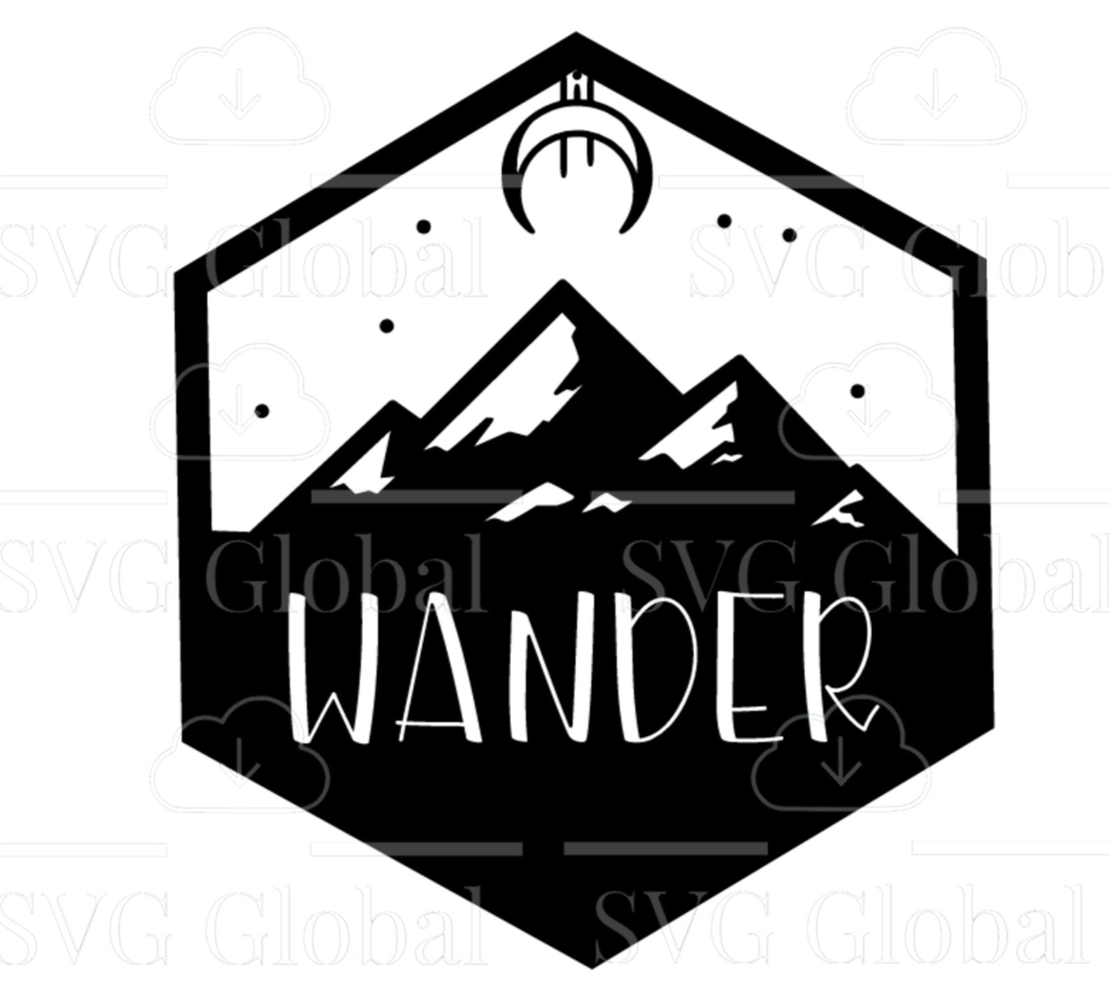 Wander SVG | Outdoor SVG | Digital Download File | Hiking SVG | Svg for ...