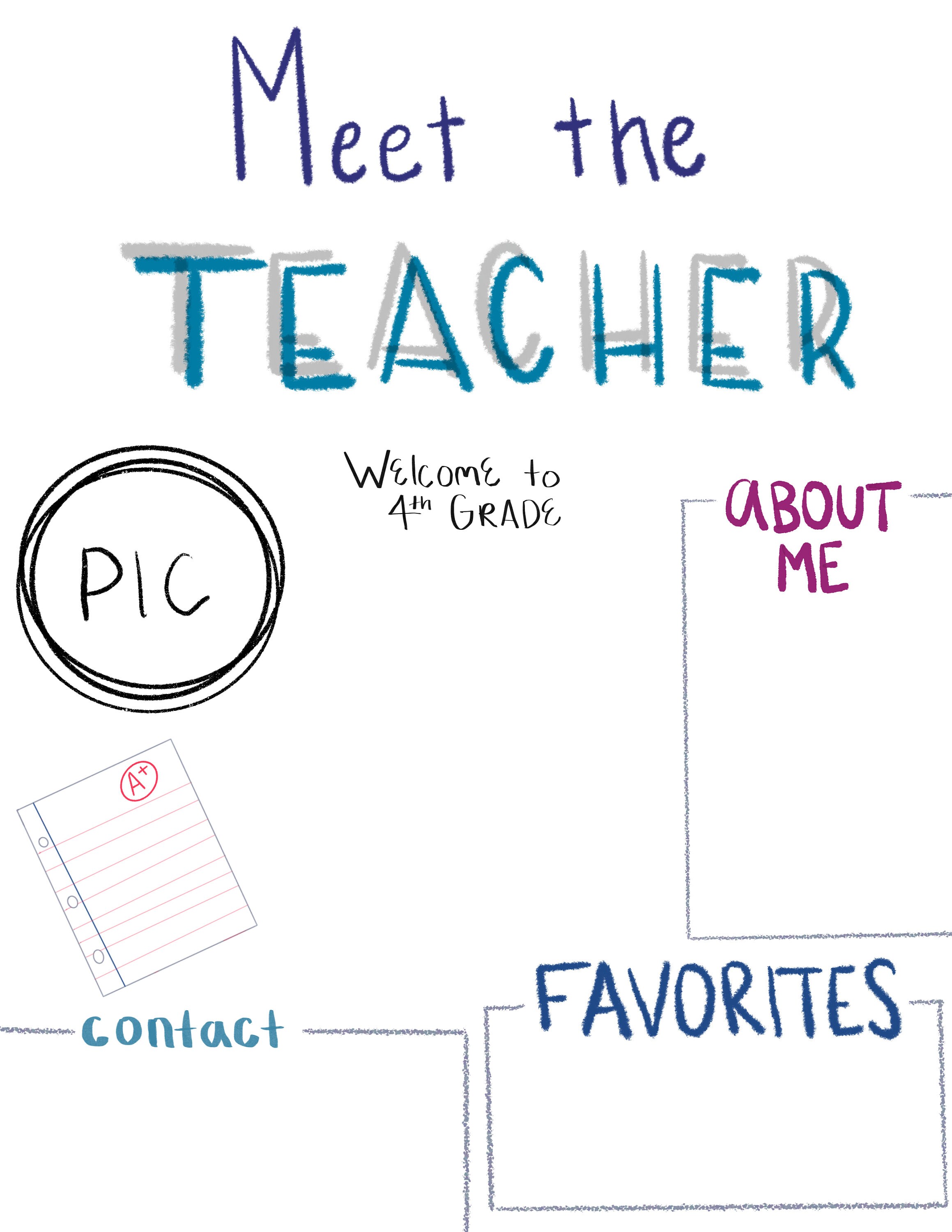 Meet the Teacher Printables - Etsy