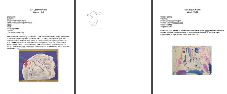 Yearly Preschool Art Lesson Plans 1st Version - Etsy