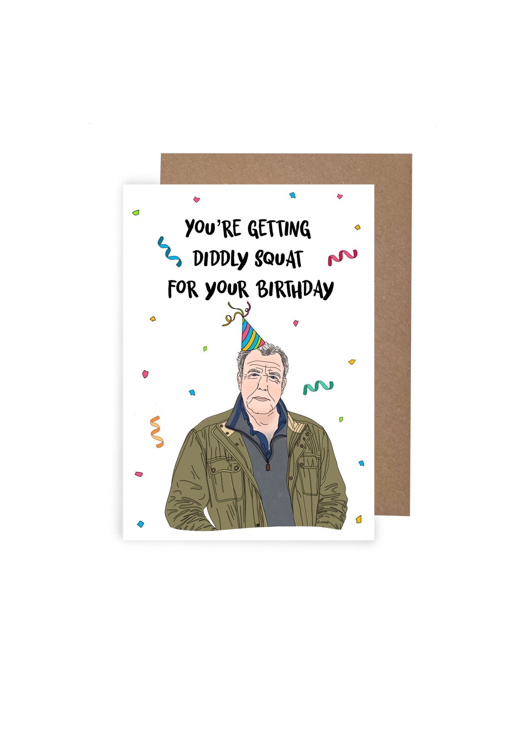 Jeremy Clarkson Inspired Birthday Card, Funny Card for Birthday ...