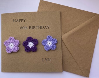 Crochet Birthday Cards - Etsy UK