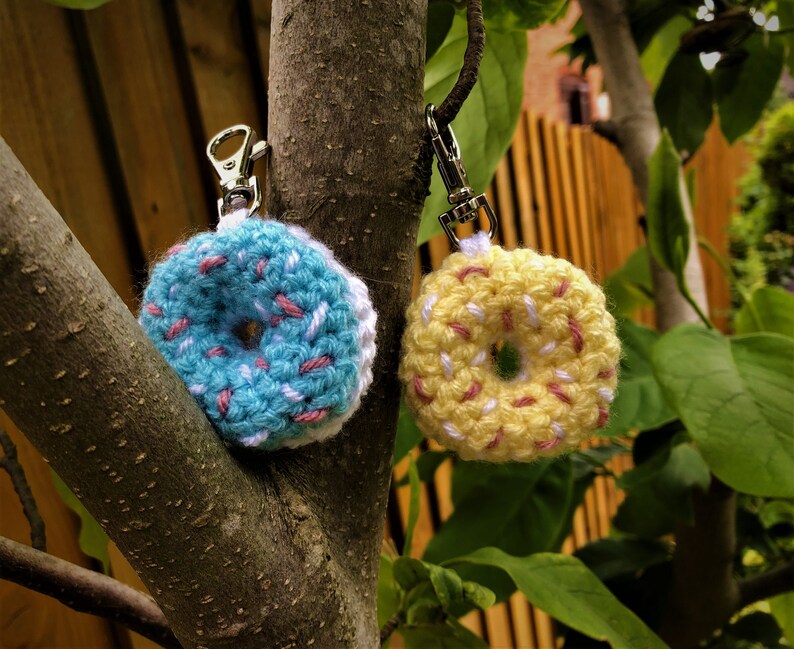 Doughnut Keyring Doughnut Crochet Keyring Doughtnut Bag - Etsy