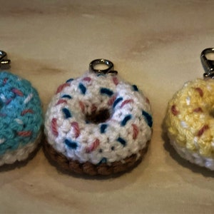 Doughnut Keyring Doughnut Crochet Keyring Doughtnut Bag - Etsy