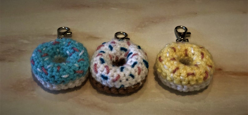 Doughnut Keyring Doughnut Crochet Keyring Doughtnut Bag - Etsy