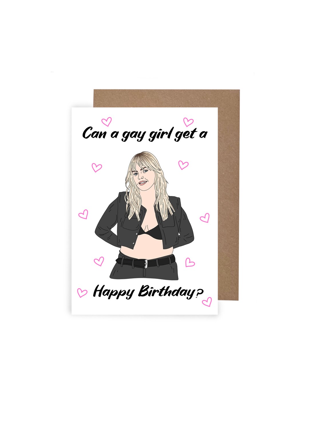Renee Rapp Inspired Birthdayday Card, SNL Mean Girls Birthday Card ...