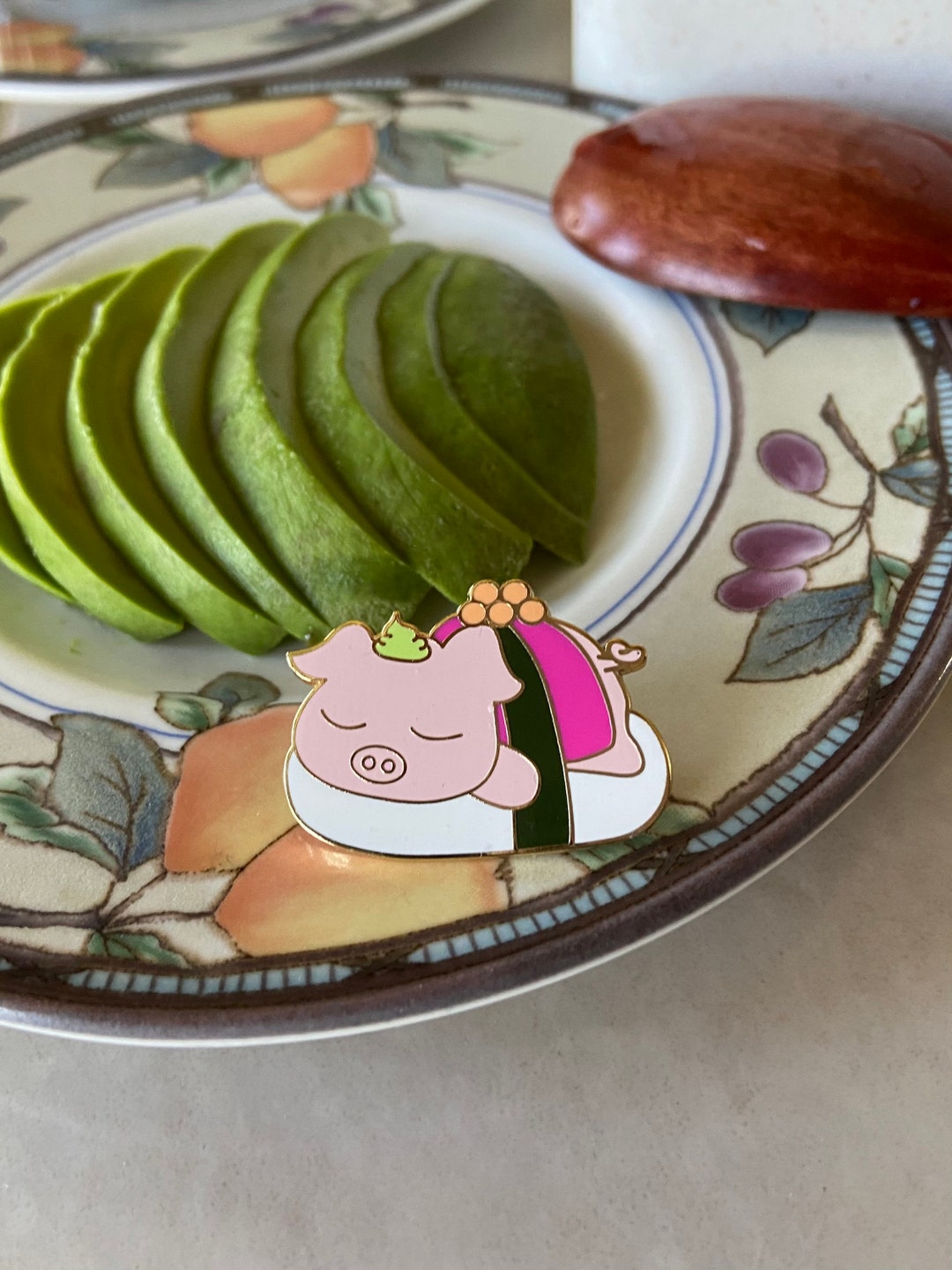 Tuna Sushi Pig Pin, Pig Pin, Sushi Pin - Etsy