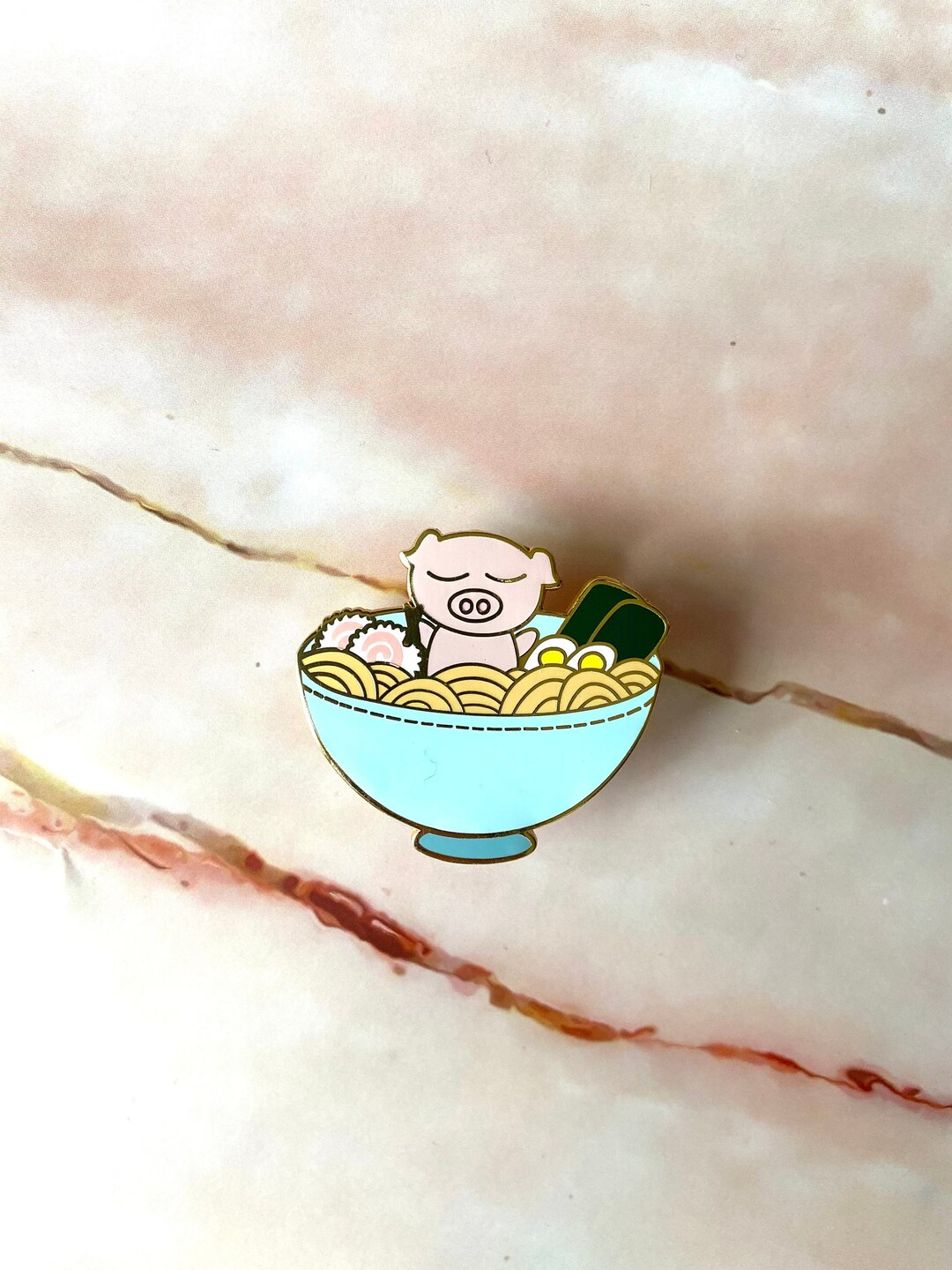 Ramen Pig Pin, Cute Pin, Ramen Pin - Etsy