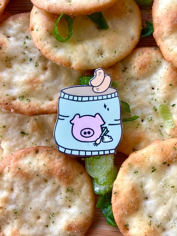 Chip Pig Pin Snack Pin Food Pin Pig Pin - Etsy