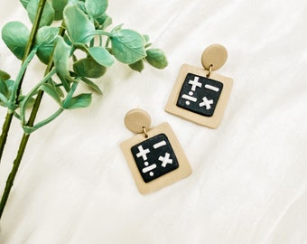 Math Themed Earrings - Etsy