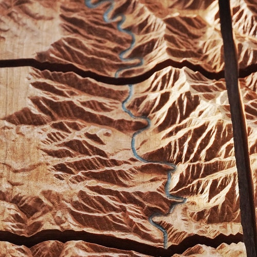 Custom Wooden 3D Maps Topographic Map Custom 3D Map - Etsy