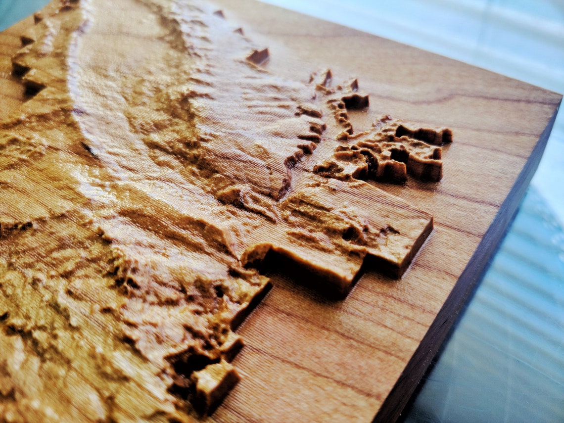 National Parks Topographic Wooden Relief Map - Etsy