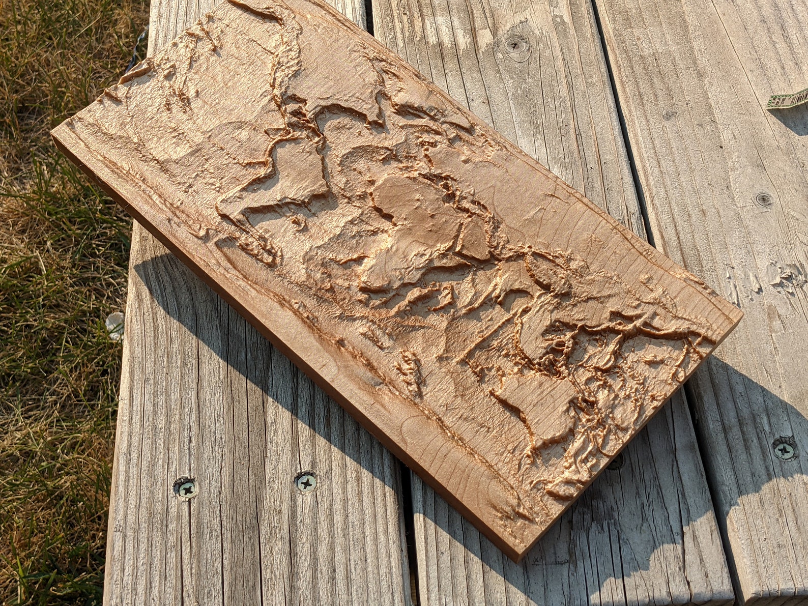 Earth Wooden Relief 3D Map World Elevation Map Topographic - Etsy